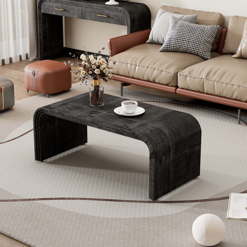 Coffee table curved edges store
